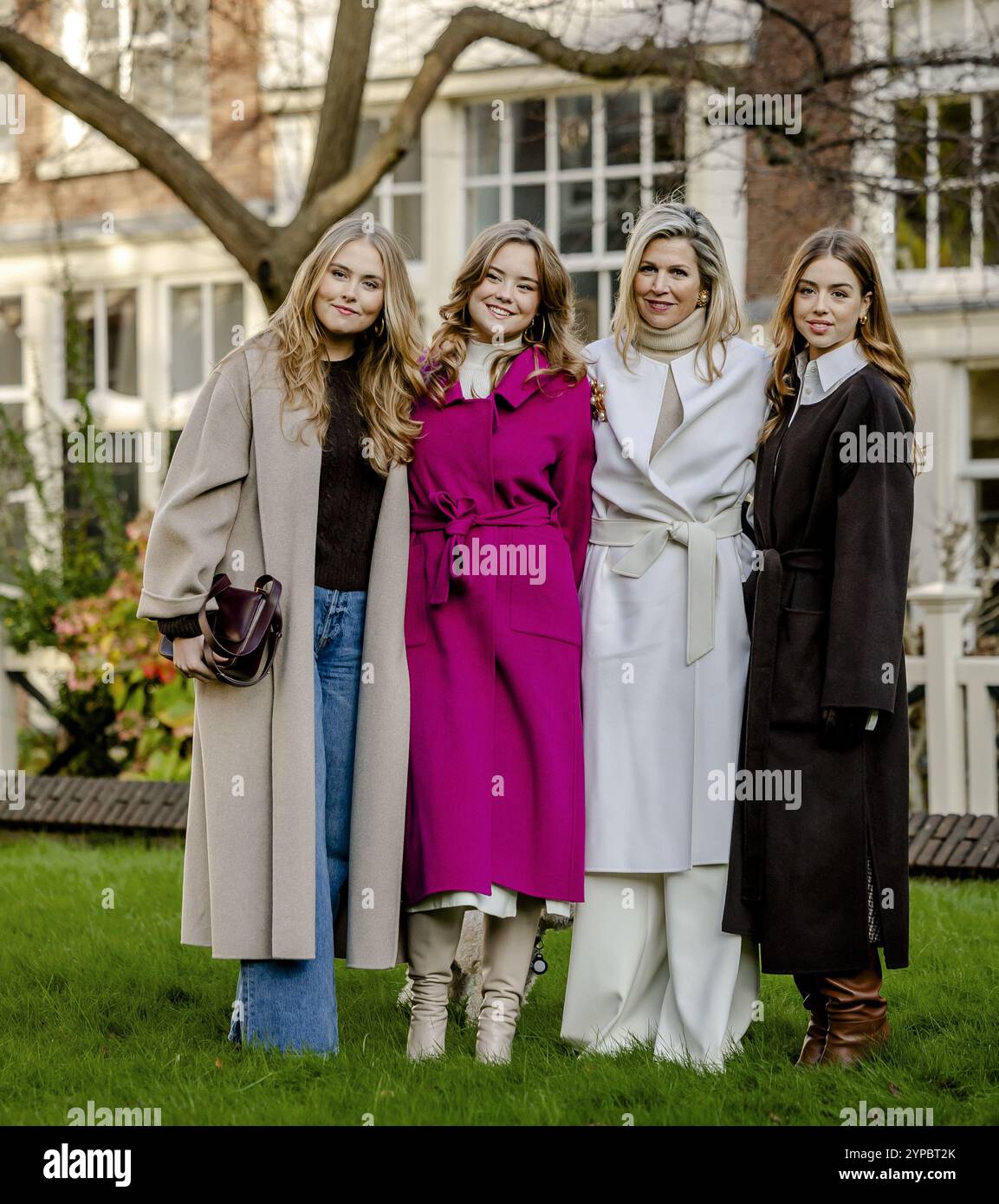 AMSTERDAM - 29/11/2024, Princess Amalia, Princess Ariane, Queen Maxima ...