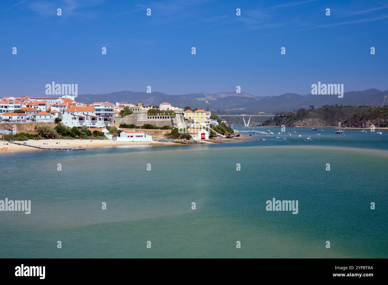 Portugal, Alentejo Region, Vila Nova de Milfontes, Views of the Old ...