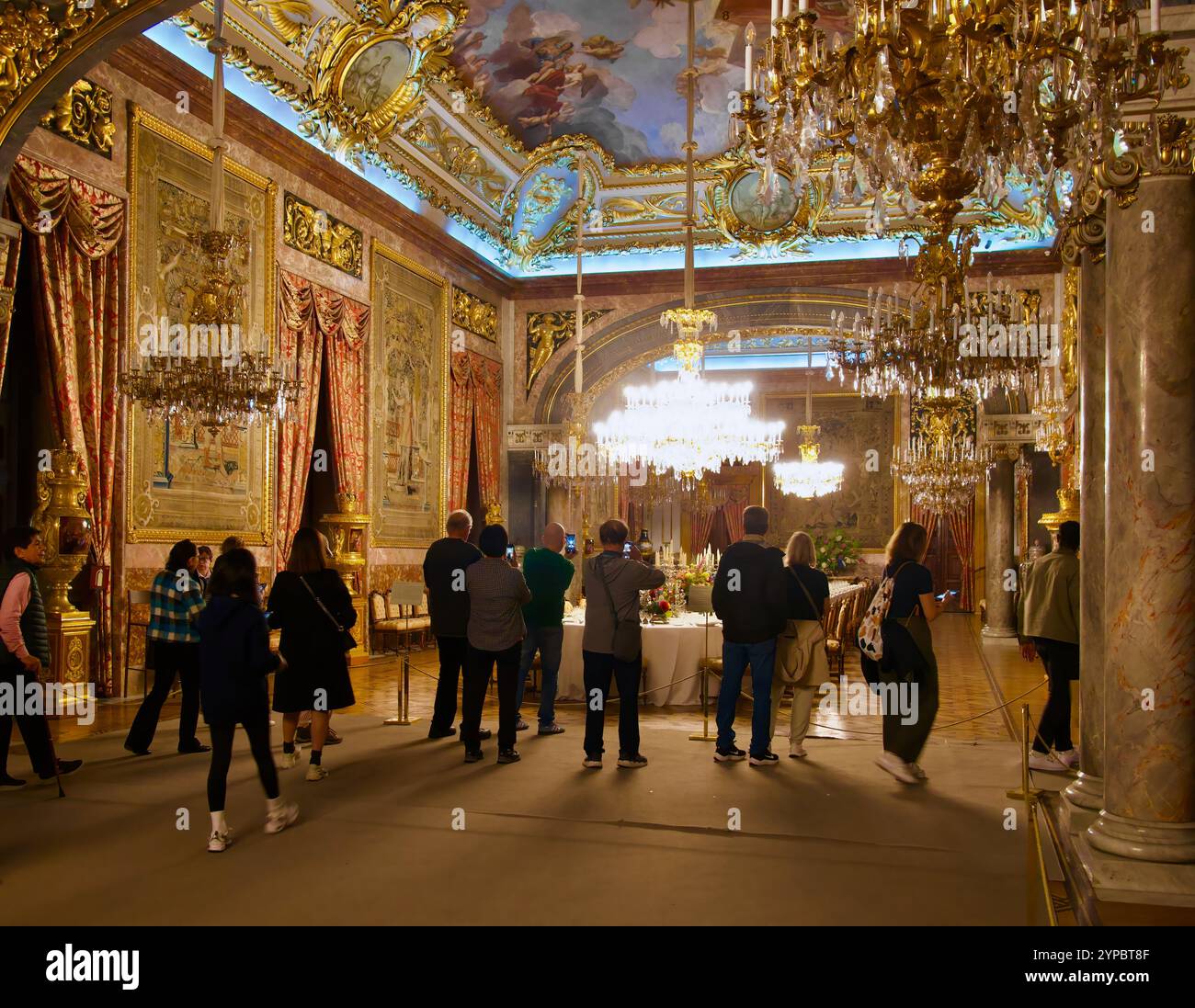 The french neo-baroque Grand Salon banqueting hall designed by ...