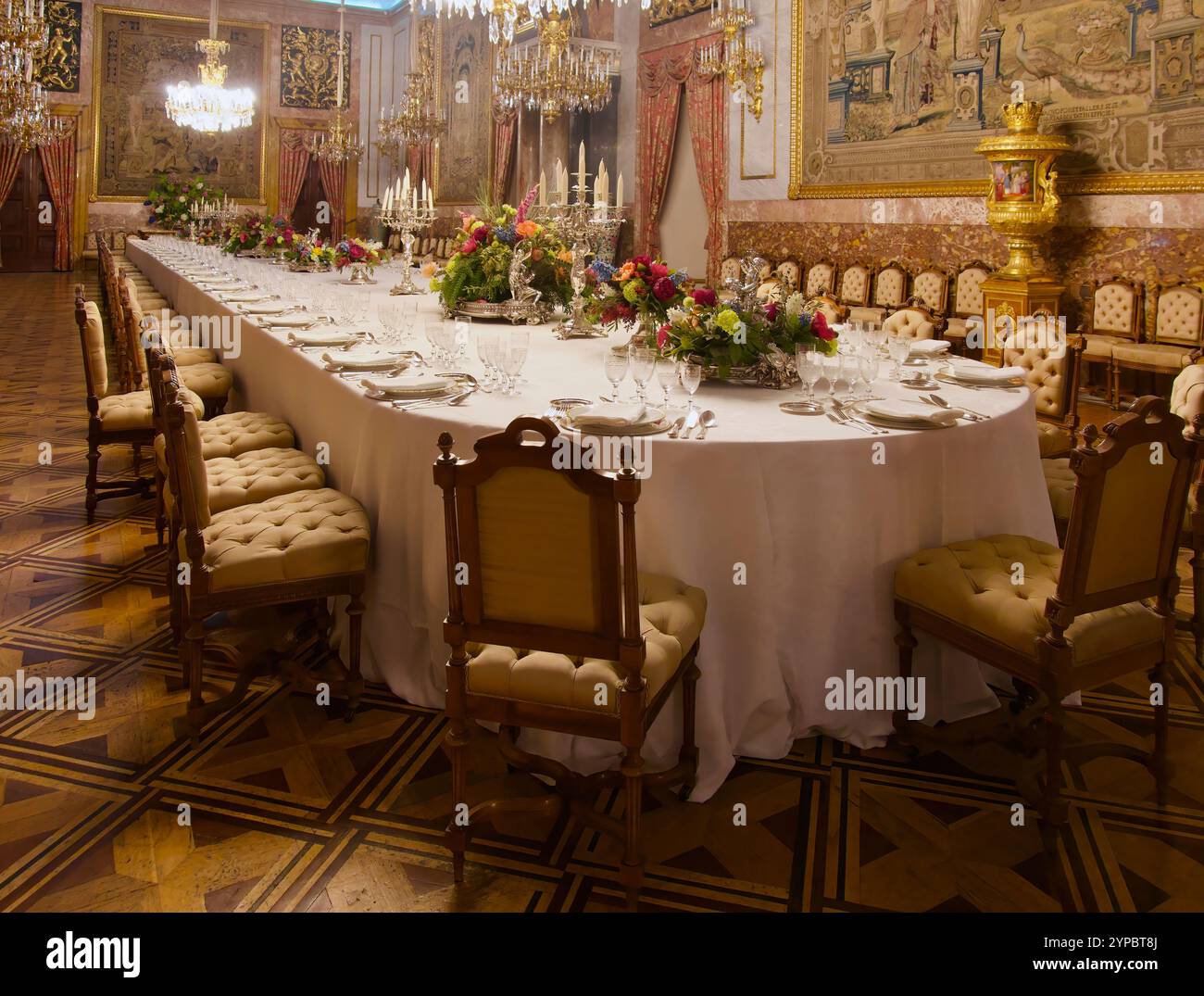 The french neo-baroque Grand Salon banqueting hall designed by ...