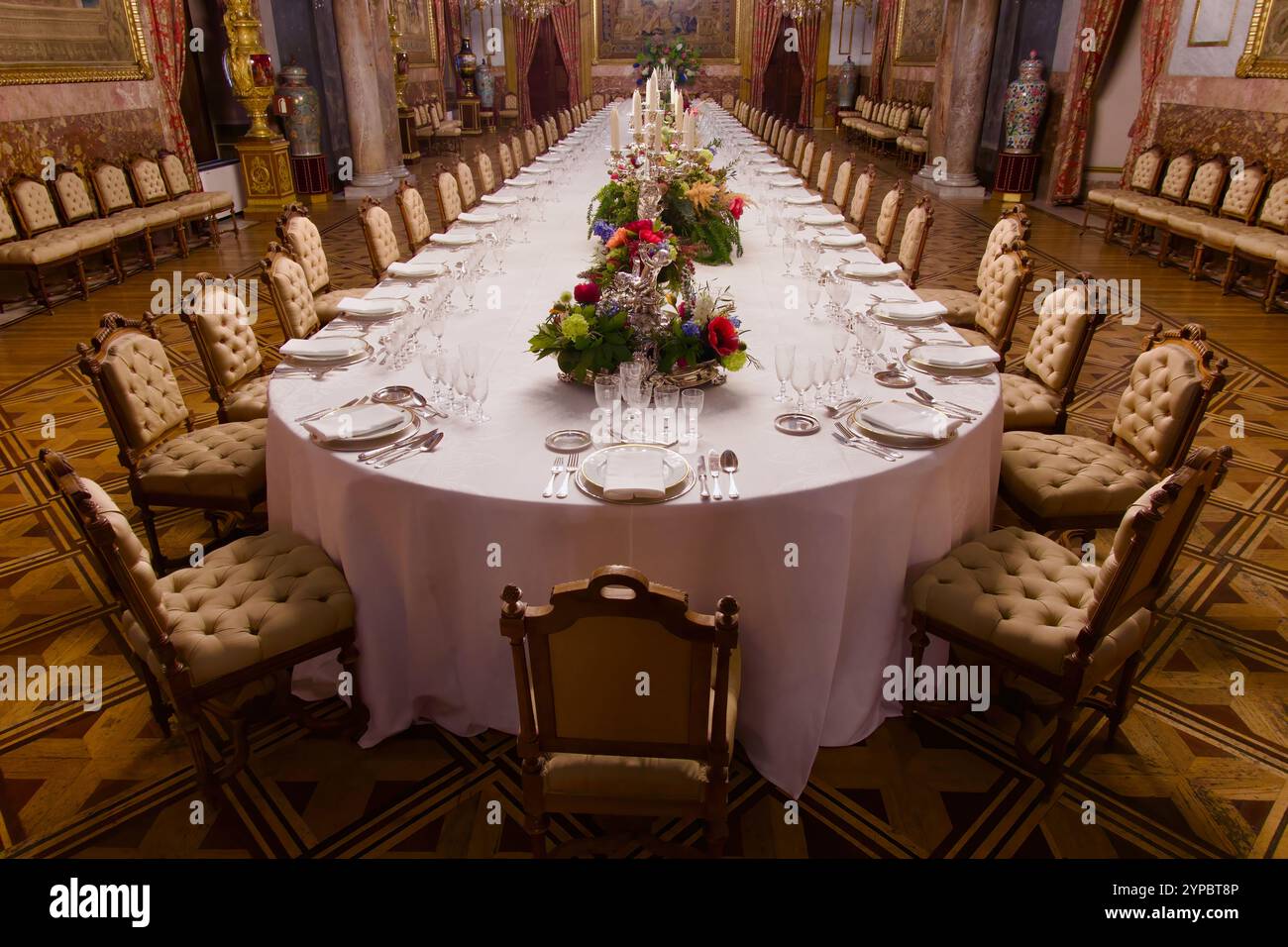 The french neo-baroque Grand Salon banqueting hall designed by ...