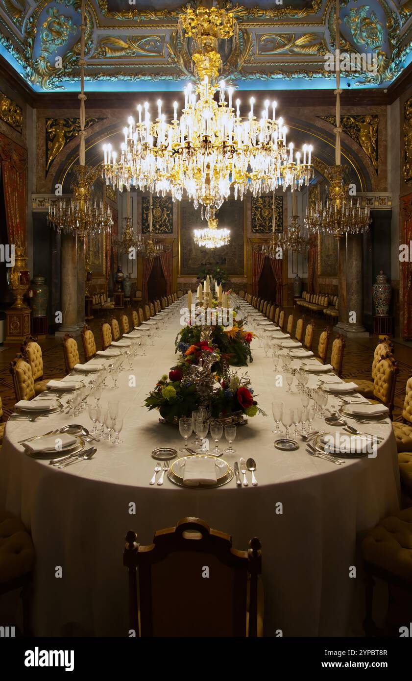 The french neo-baroque Grand Salon banqueting hall designed by ...