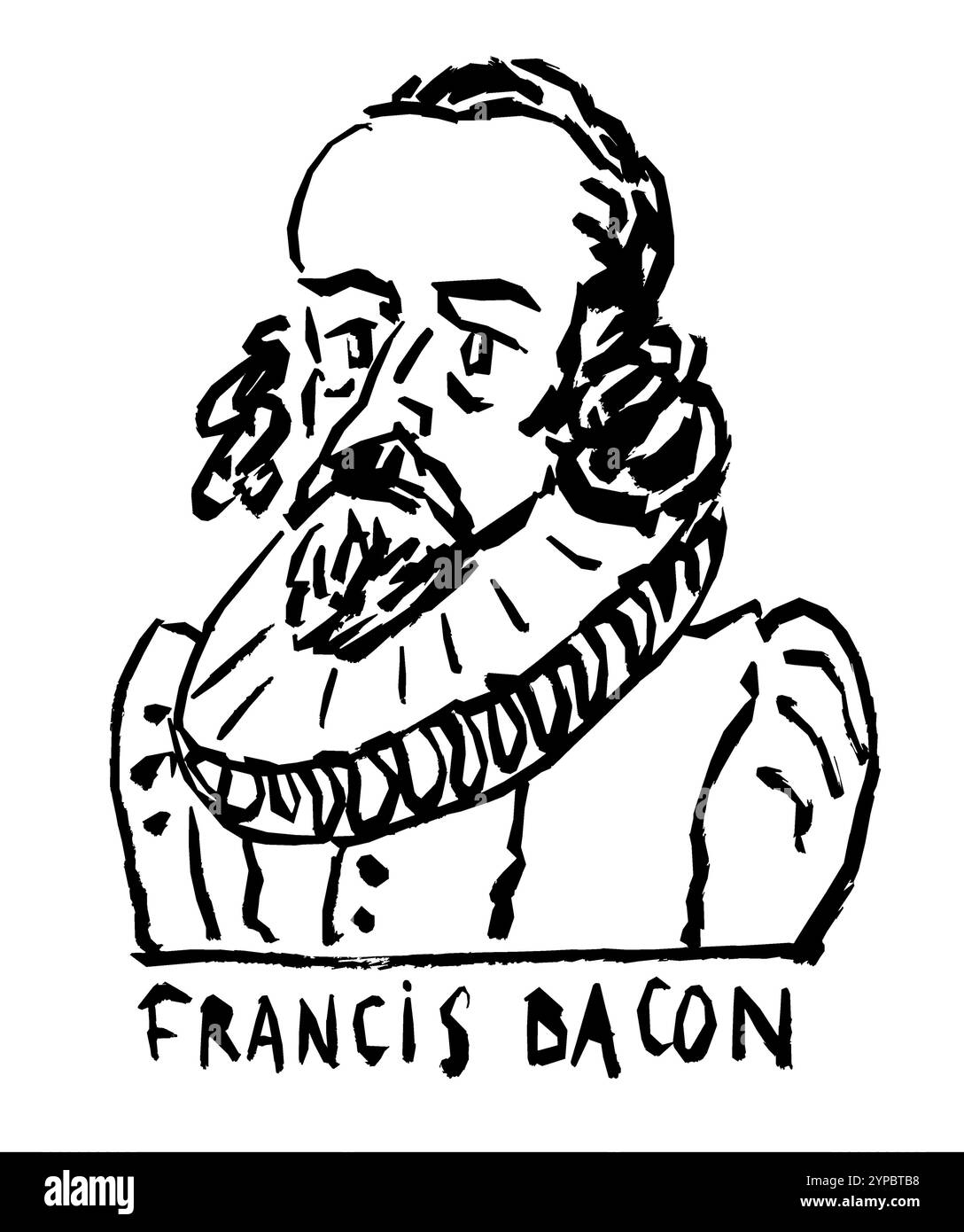 Francis Bacon Verulam portrait Stock Photo - Alamy