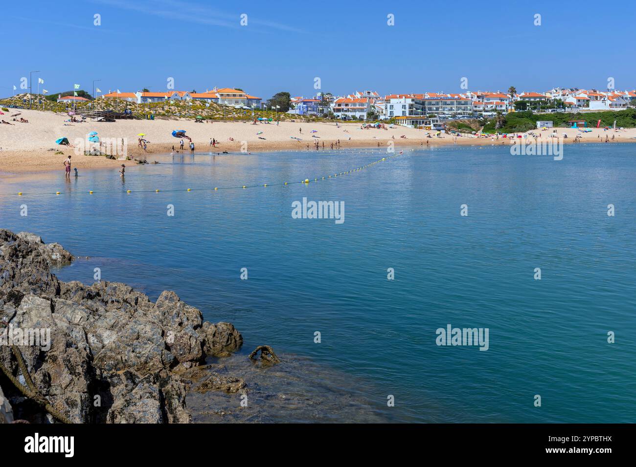 Portugal, Alentejo Region, Vila Nova de Milfontes, Views of Hotels and ...
