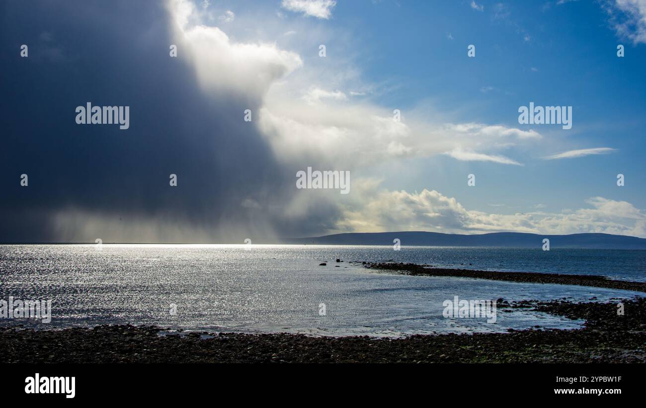 passing squall salthill county galway Stock Photo - Alamy