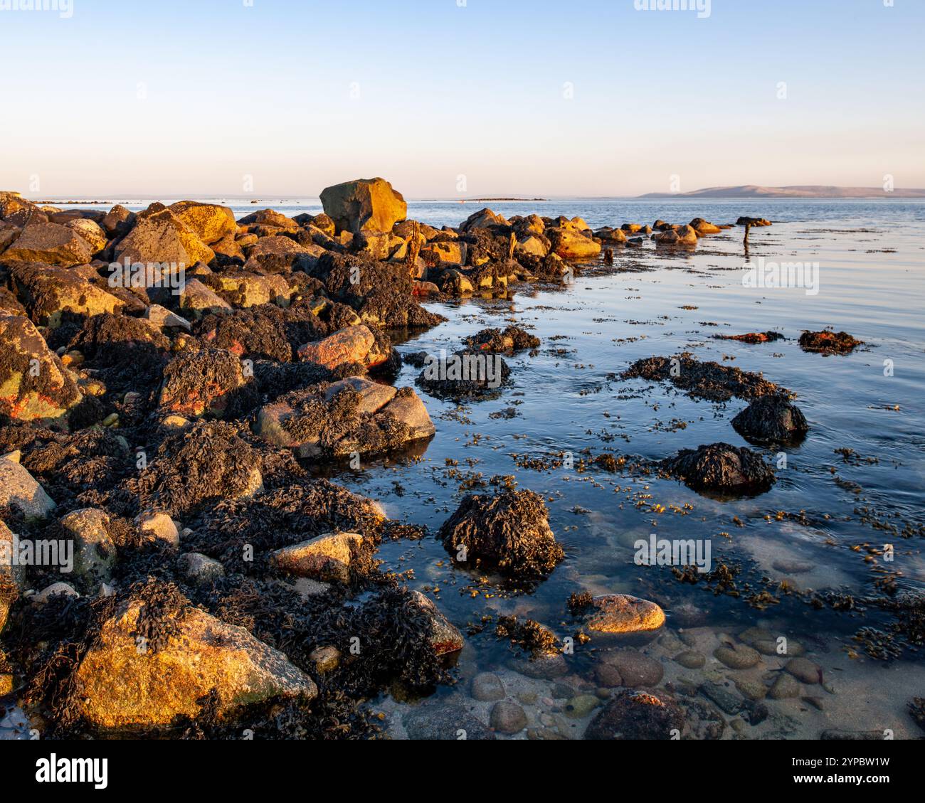 beach details salthill county galway Stock Photo - Alamy