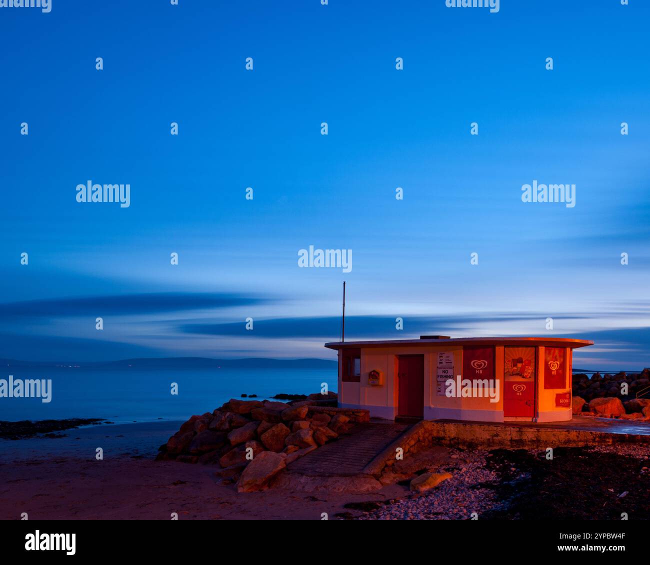 beach details salthill county galway Stock Photo - Alamy