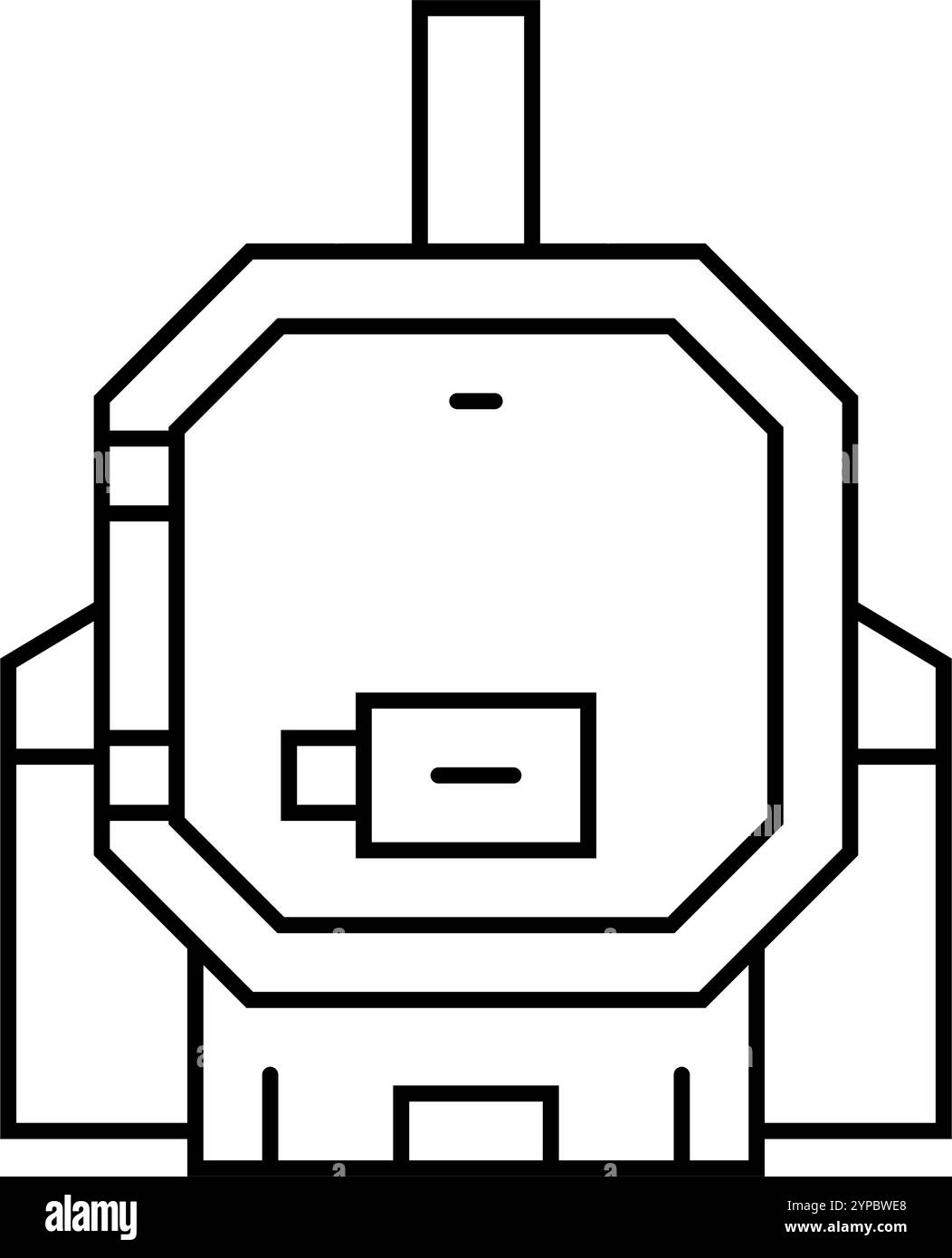 boiler biomass line icon vector illustration Stock Vector Image & Art ...