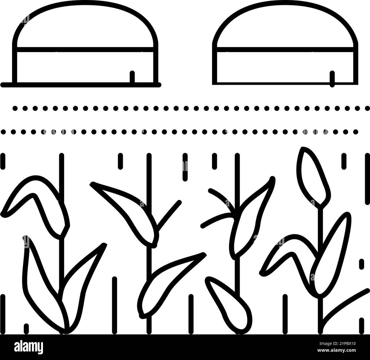 bioenergy farming biomass line icon vector illustration Stock Vector ...