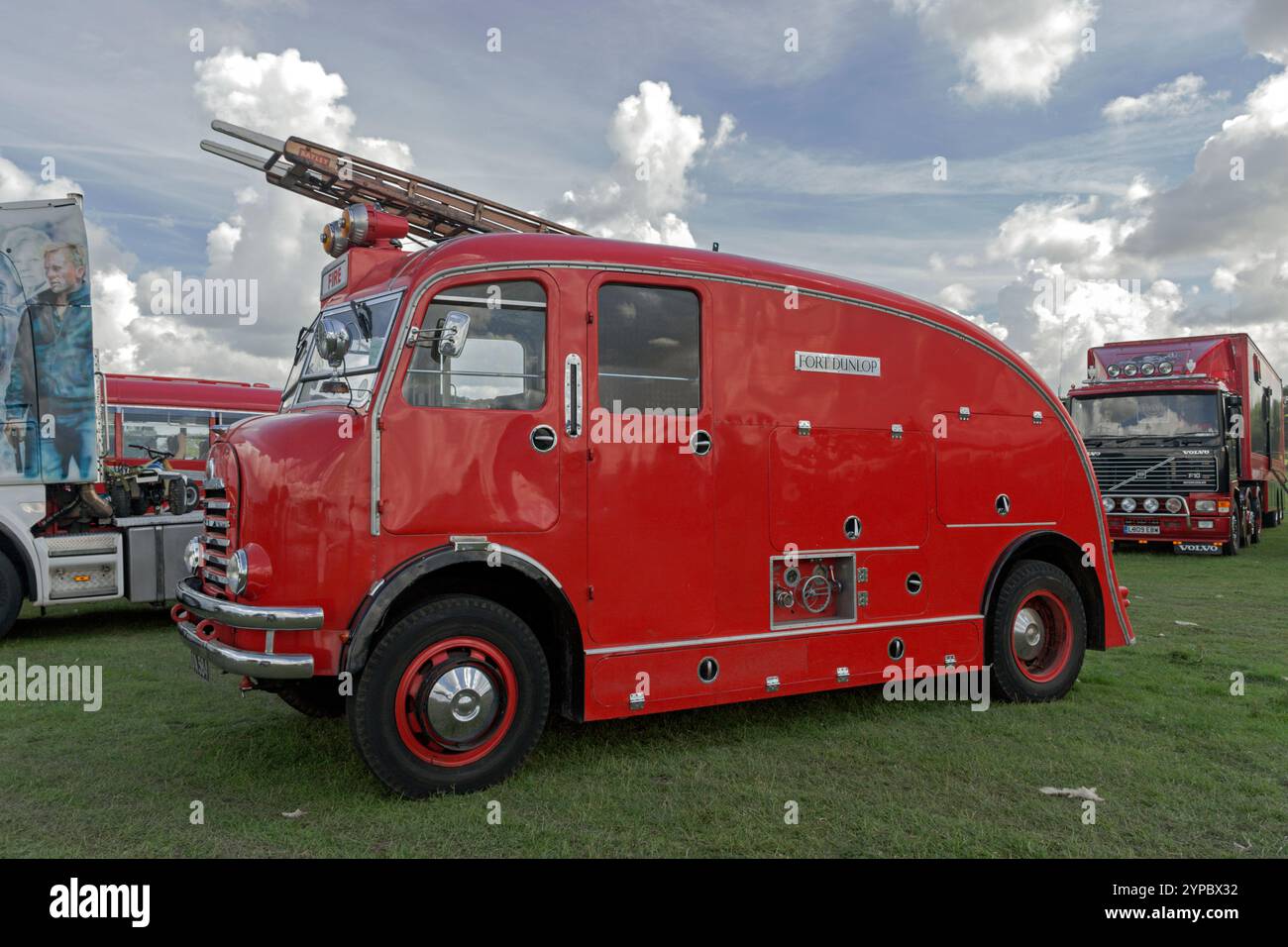 Bedford SB fire engine. Heskin Steam Rally 2017 Stock Photo - Alamy