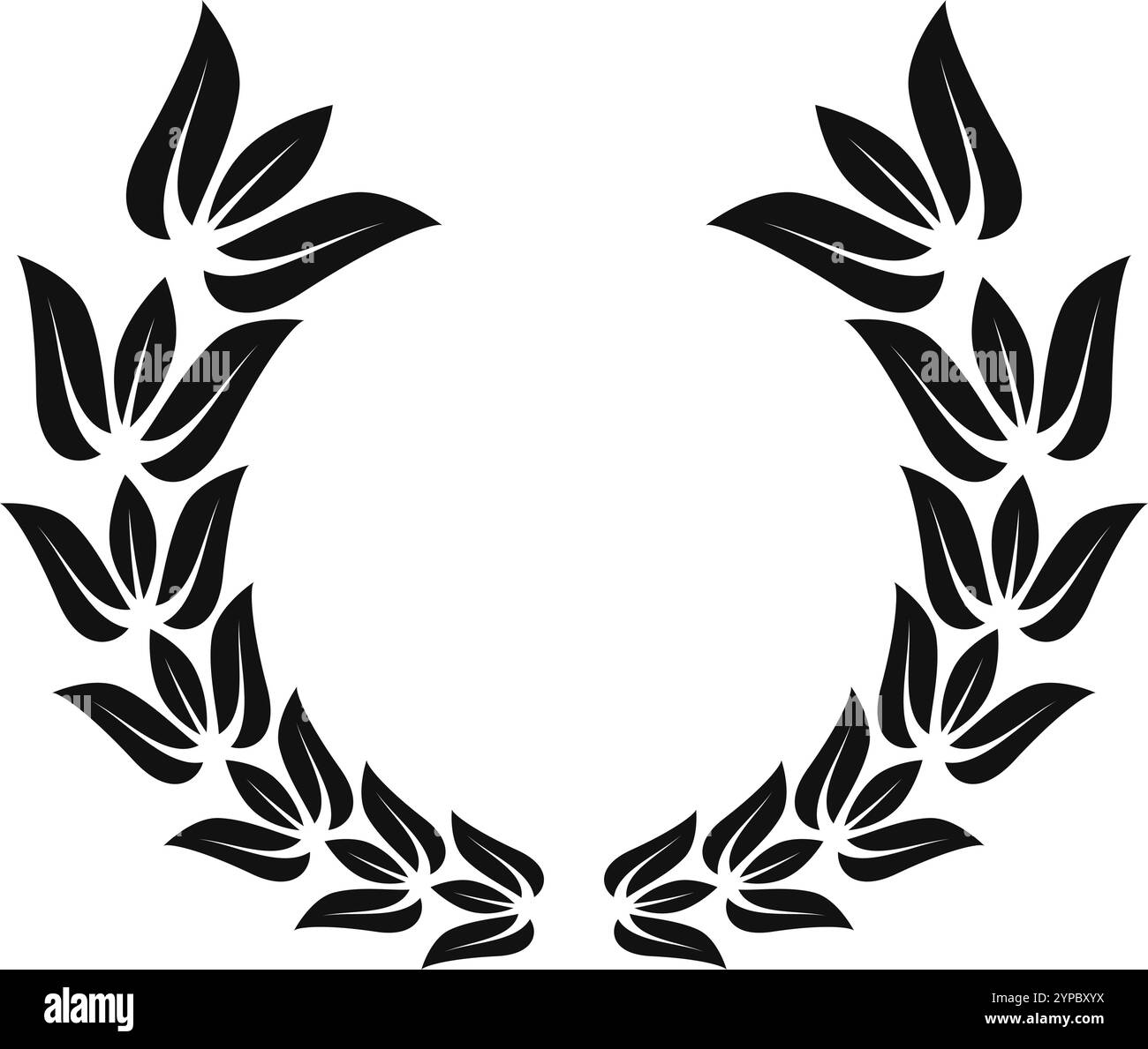 Stylish laurel wreath symbolizing victory and honor, perfect for ...