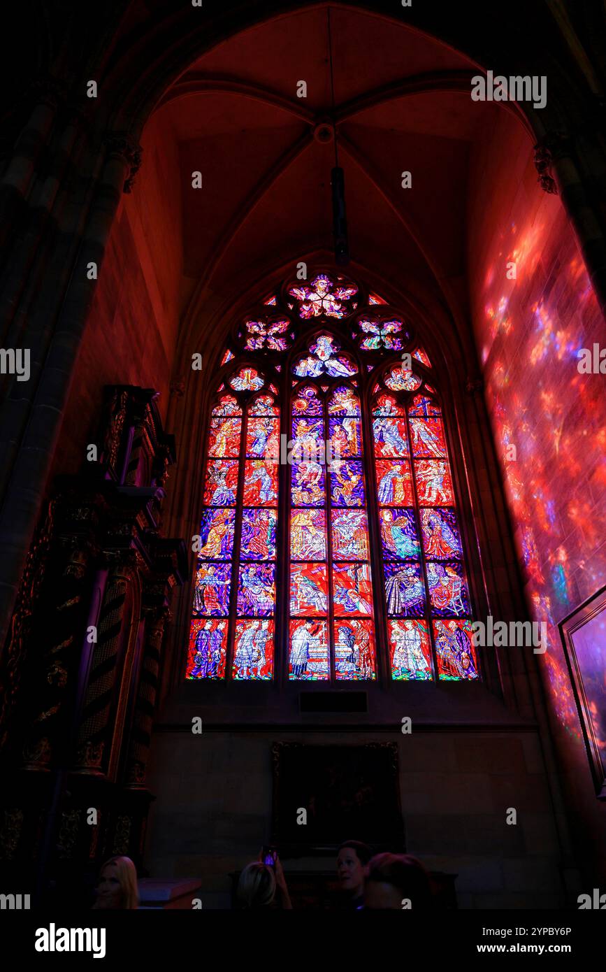 Saint Vitus Cathedral (Katedrala sv. Vita) located in Prague Castle ...