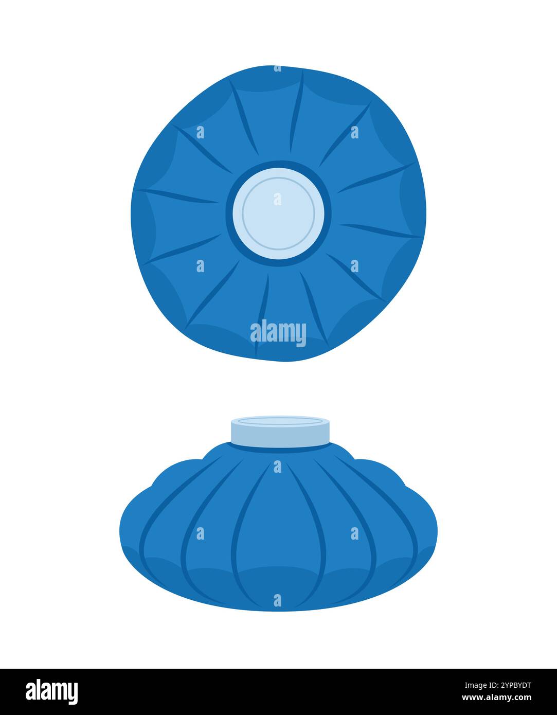 Ice Pack, blue cold compress. First aid treatment element. Vector ...