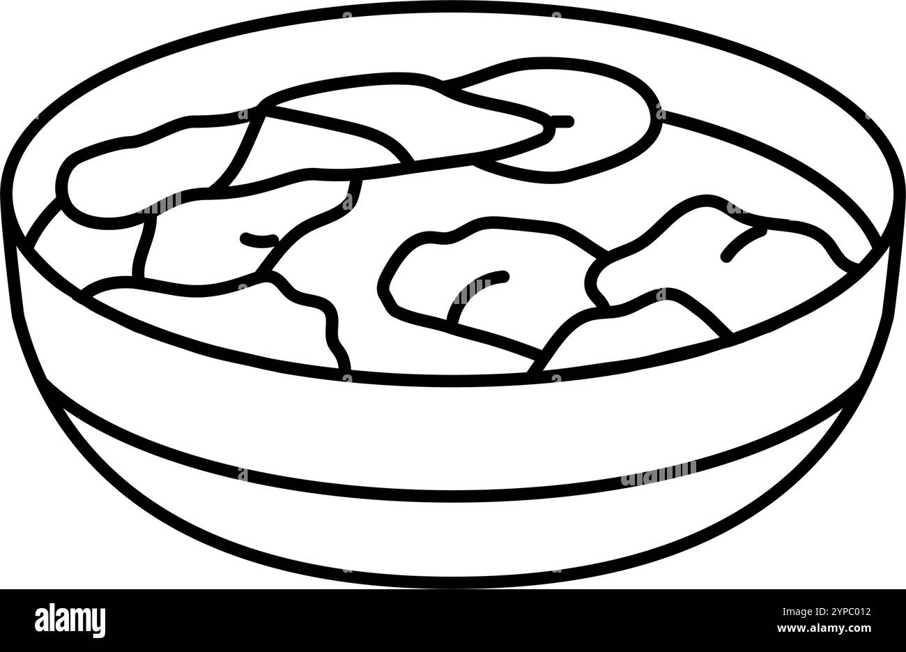 wonton soup chinese cuisine line icon vector illustration Stock Vector ... wonton soup chinese cuisine line icon vector illustration Stock Vector ...