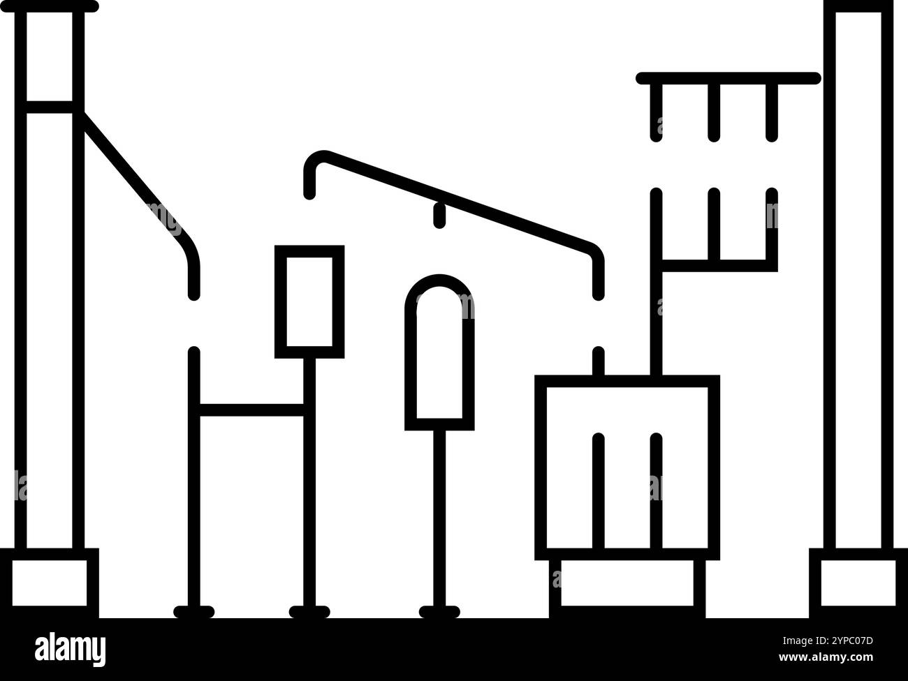substation electric grid line icon vector illustration Stock Vector ... substation electric grid line icon vector illustration Stock Vector ...