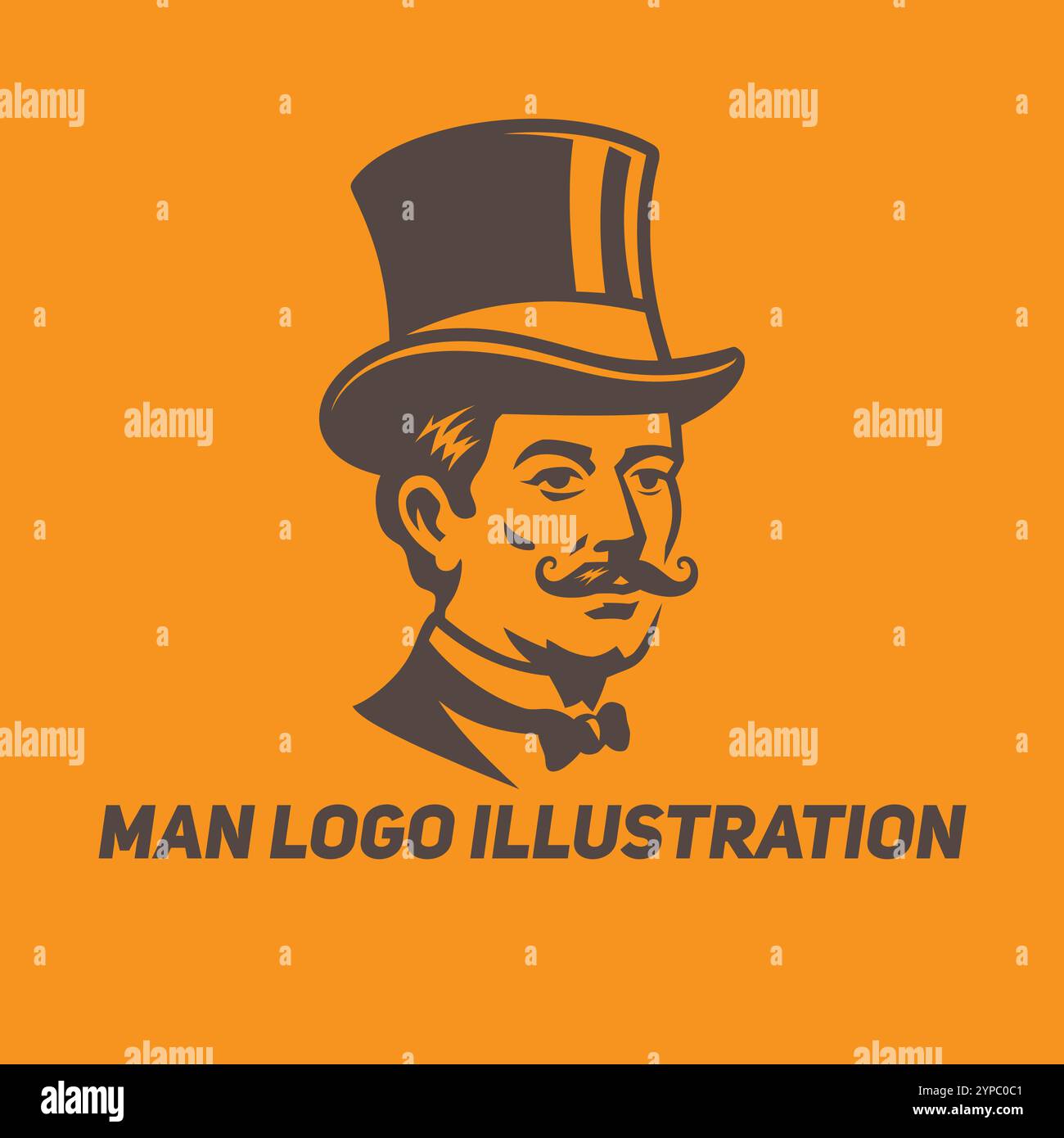 Elegant man logo hi-res stock photography and images - Alamy