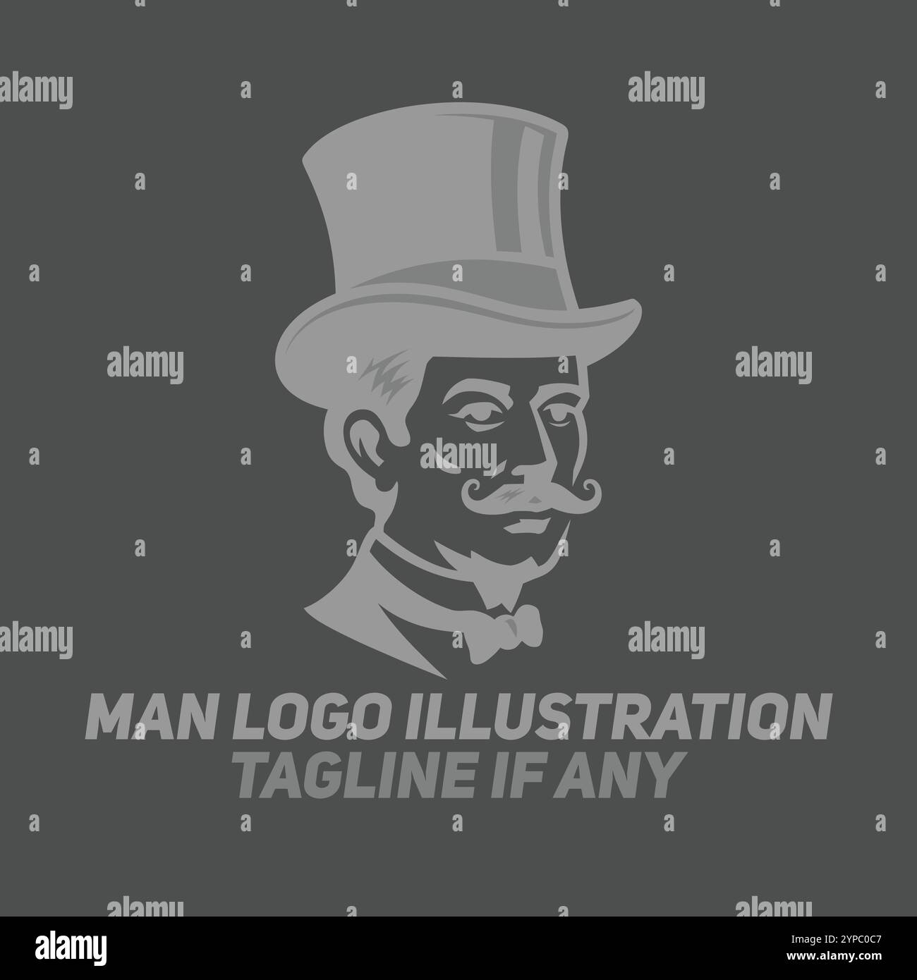 Man logo creator Black and White Stock Photos & Images - Alamy