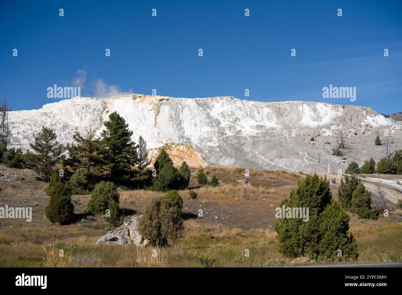 an active geyser spring with an intermittent discharge of water ejected ...