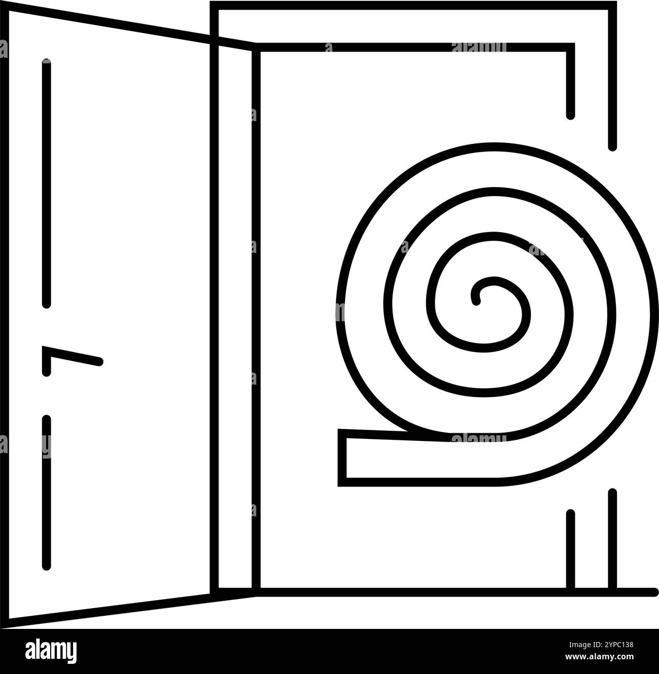 weather stripping energy conservation line icon vector illustration ...