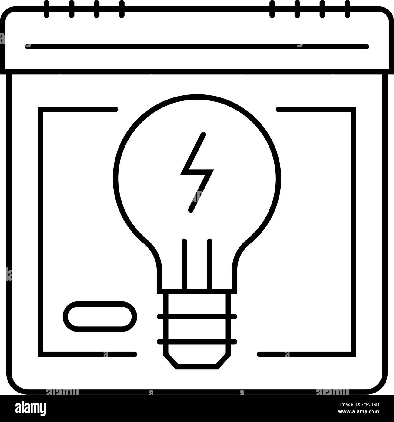 light bulb character energy line icon vector illustration Stock Vector ...