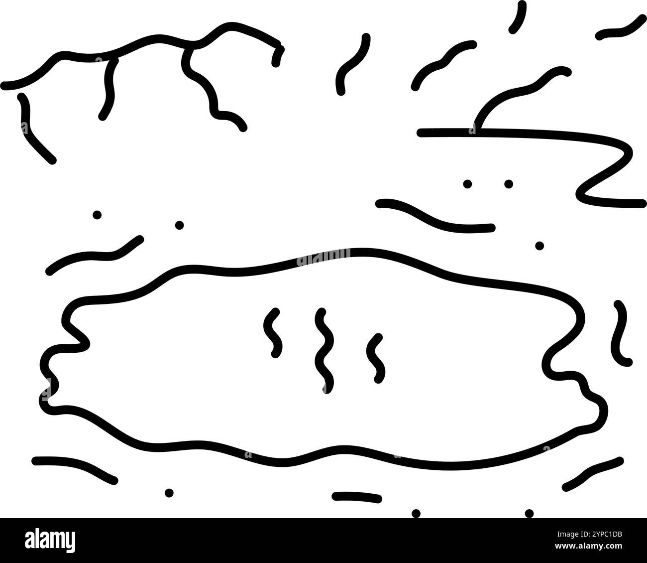 hot spring geothermal energy line icon vector illustration Stock Vector ...