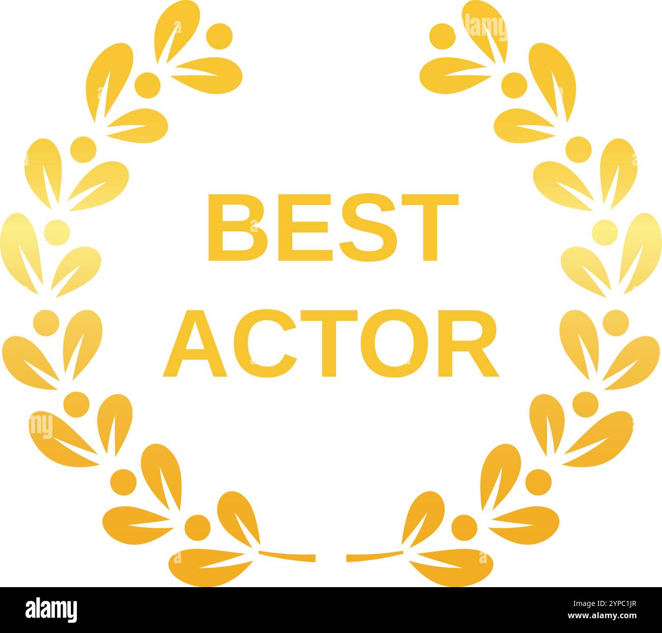 Golden laurel wreath award for best actor, celebrating achievement in ...