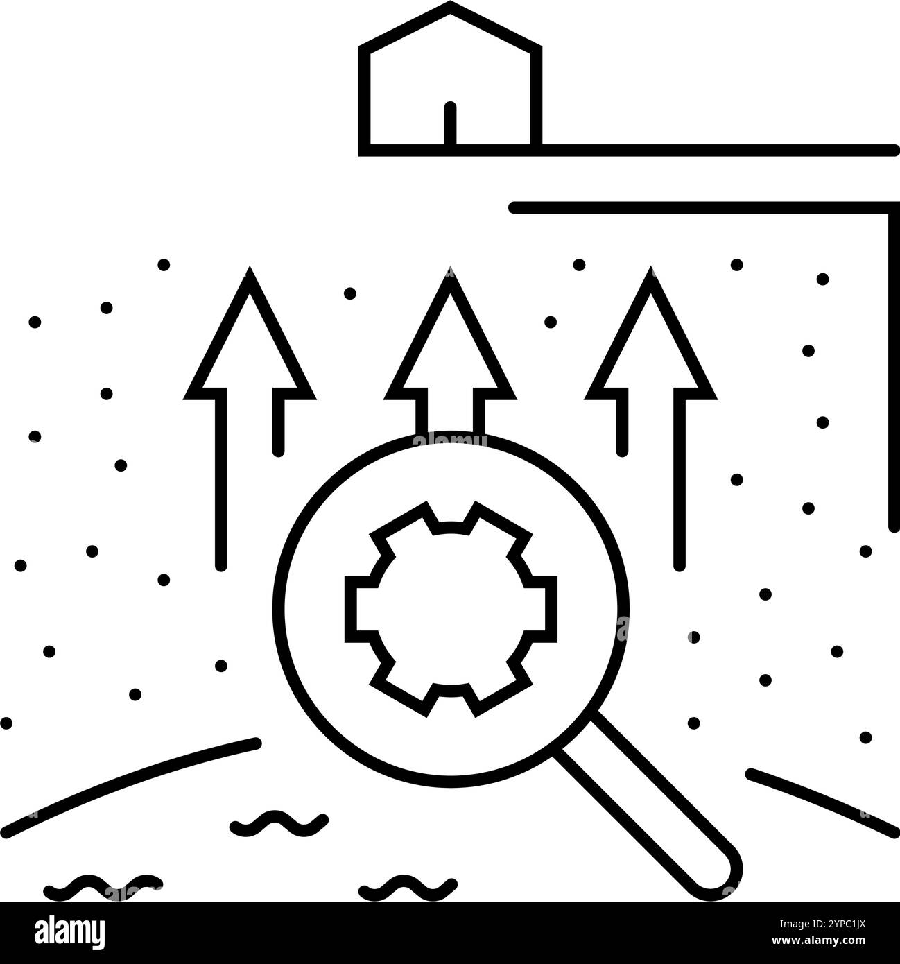 energy exploration geothermal line icon vector illustration Stock ...