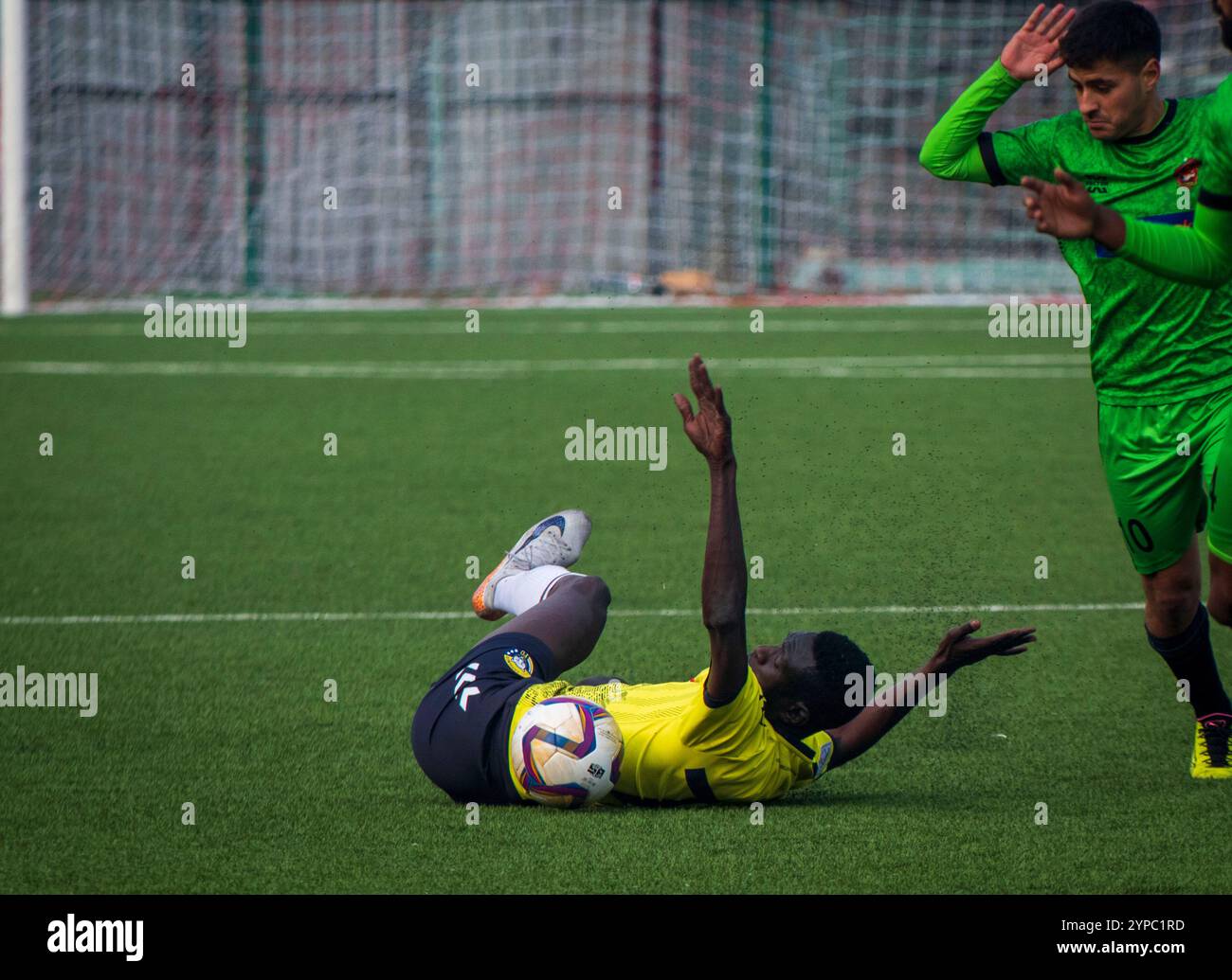 Abdou Karim Samb of Real Kashmir FC seen in action during the I-League ...