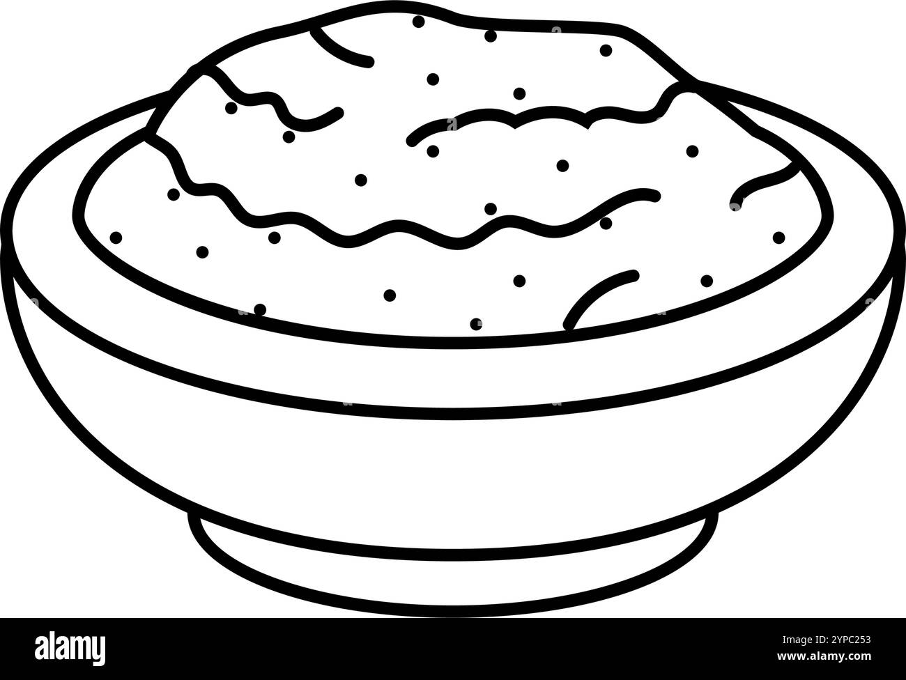 salsa mexican cuisine line icon vector illustration Stock Vector Image ...