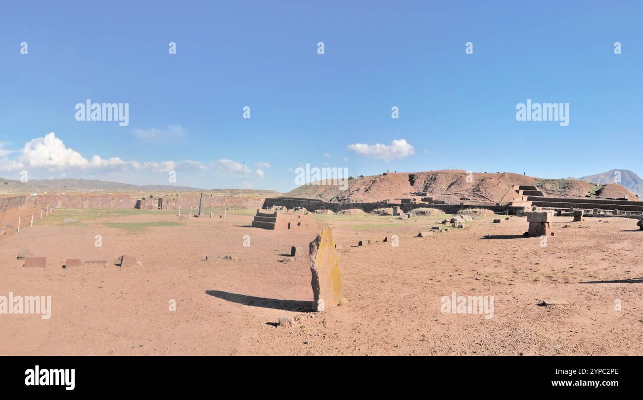 Kalasasaya Temple in Tiwanaku Pre-Columbian archaeological site in ...