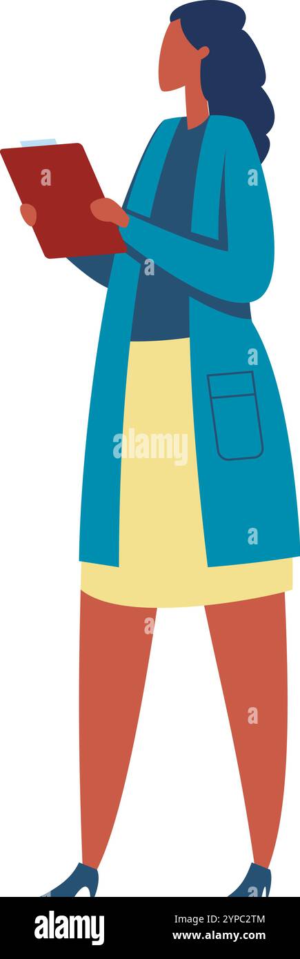 Doctor reading medical charts Stock Vector Images - Alamy