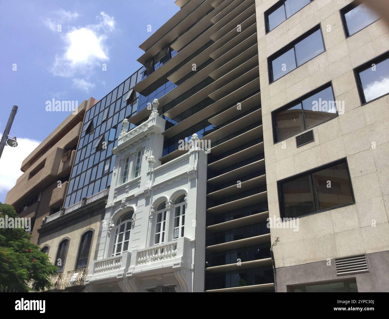 Unique blend of historic and contemporary architecture displayed in a ...