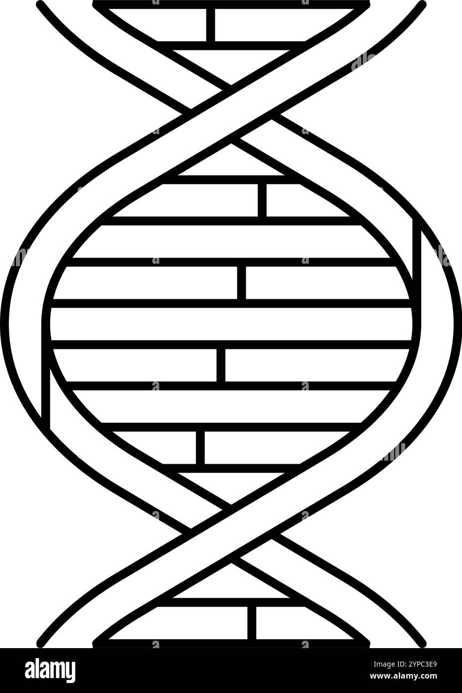 dna helix cryptogenetics line icon vector illustration Stock Vector ...