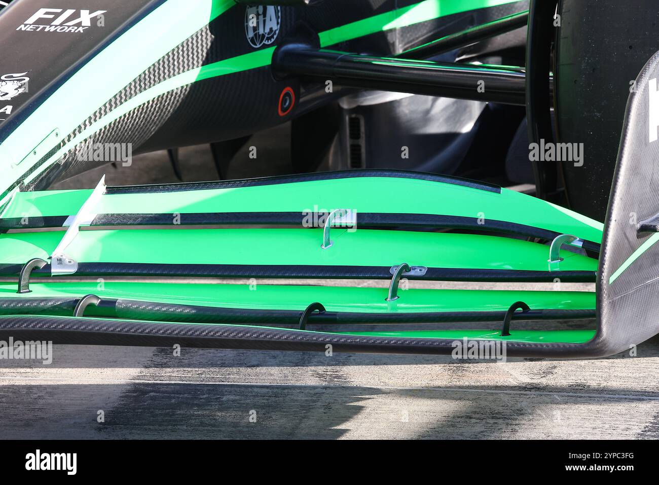 Stake F1 Team Kick Sauber C44, mechanical detail, front wing during the ...