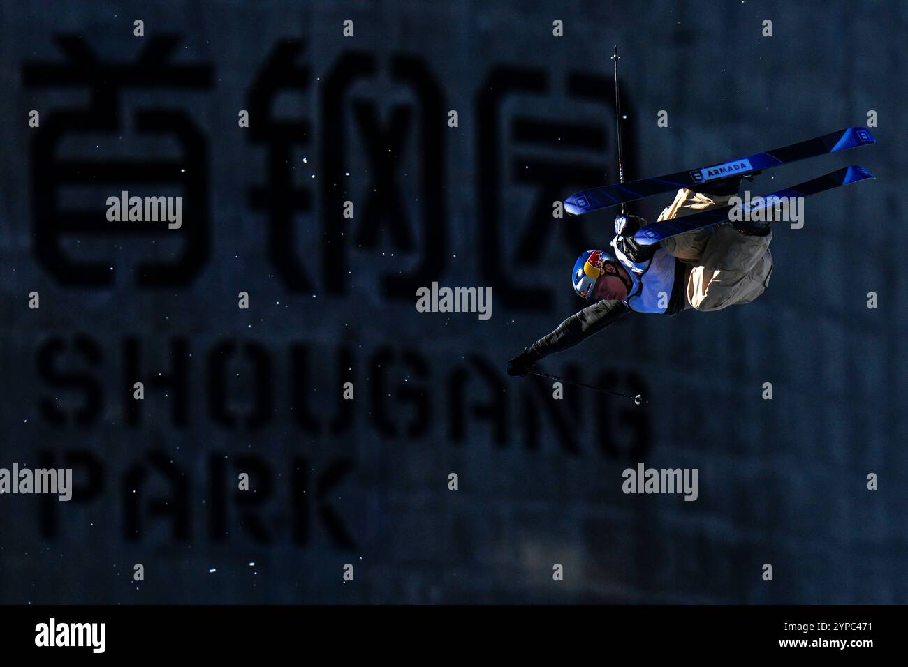 Max Moffatt of Canada competes in the men's Freeski Big Air qualifying ...
