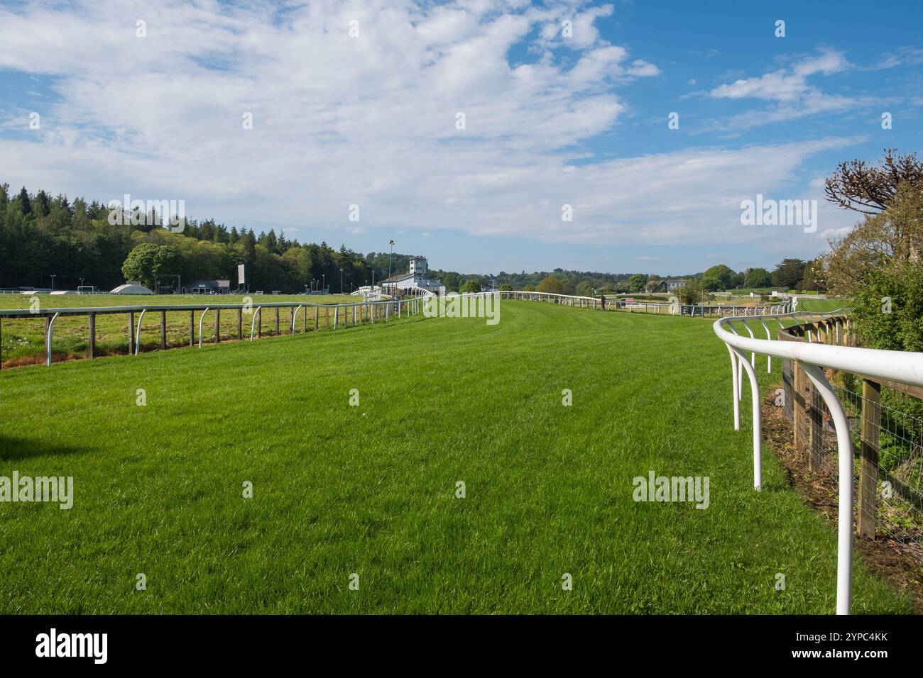 Cartmel Racecourse in the Lake District village of Cartmel, Cumbria ...
