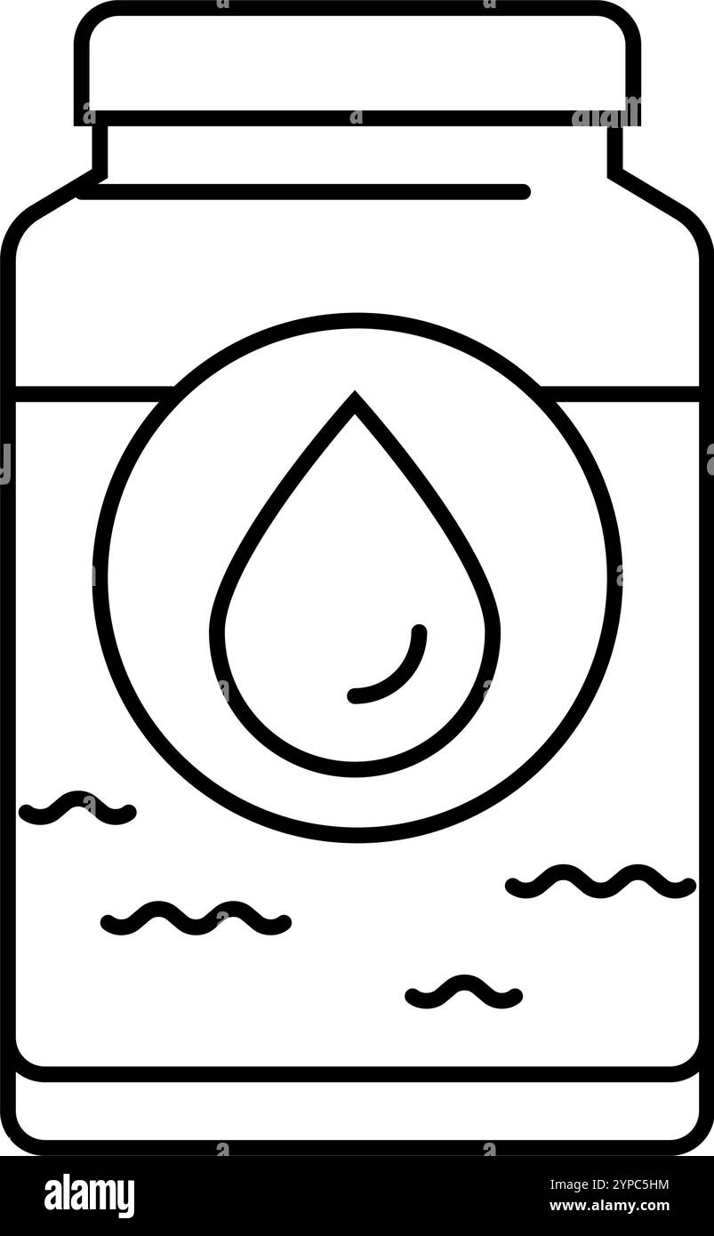 oil sands industry line icon vector illustration Stock Vector Image ...