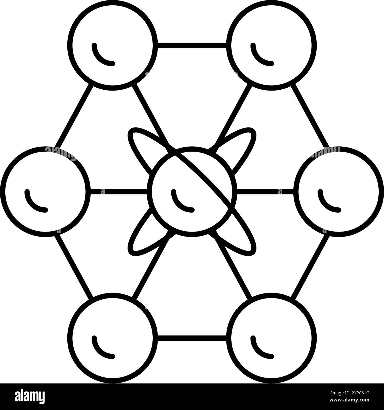 communication quantum technology line icon vector illustration Stock ...