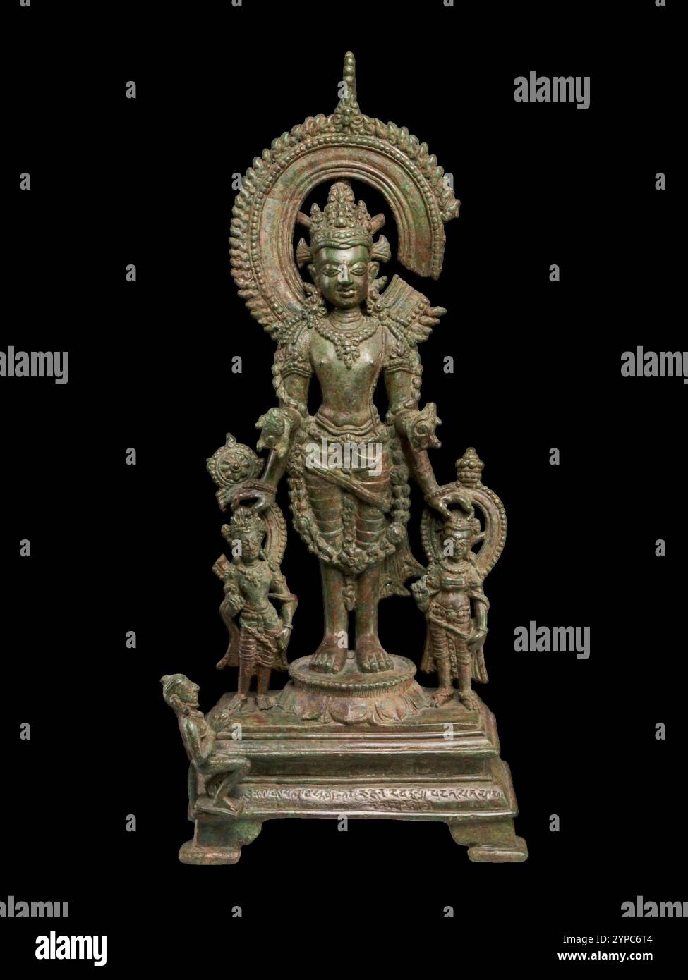 Early 9th Century Vishnu Sculpture - Hindu Deity, Indian Bronze Stock ...