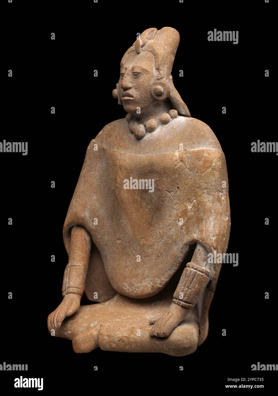 Ancient Maya Seated Female Figure - Pre-Columbian Ceramic Sculpture ...