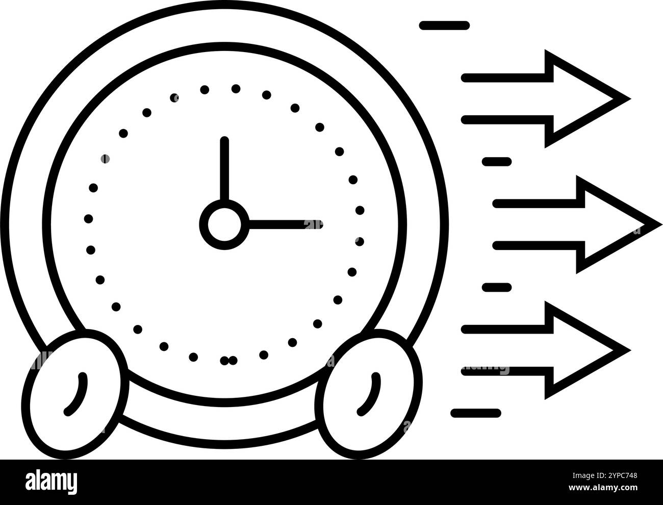 timeboxing time management line icon vector illustration Stock Vector ...