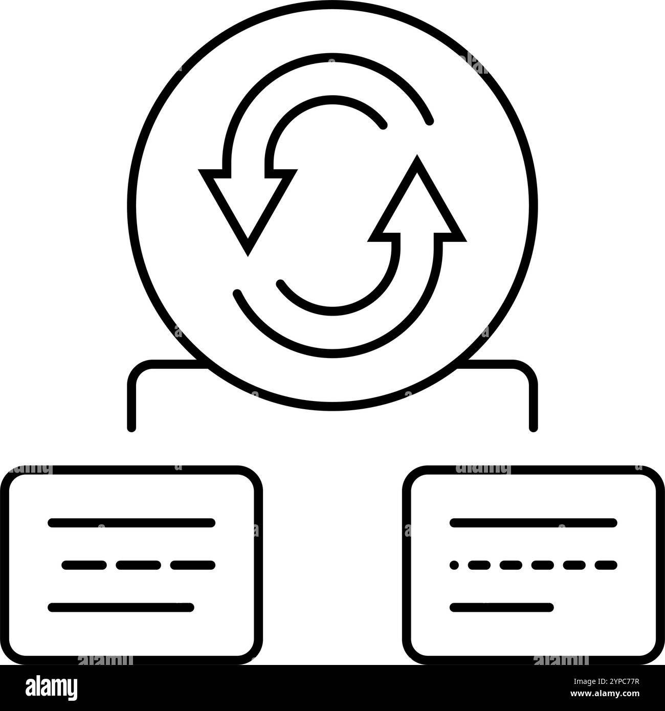 context switching time management line icon vector illustration Stock ...