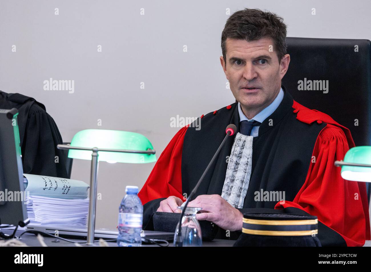 Gent, Belgium. 29th Nov, 2024. Chairman of the court Bart Meganck ...
