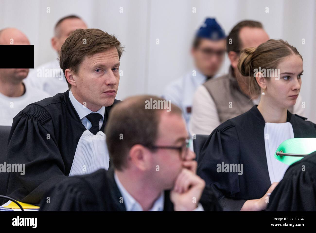 Gent, Belgium. 29th Nov, 2024. accused Yannick Veeloo and Lawyer Louis ...
