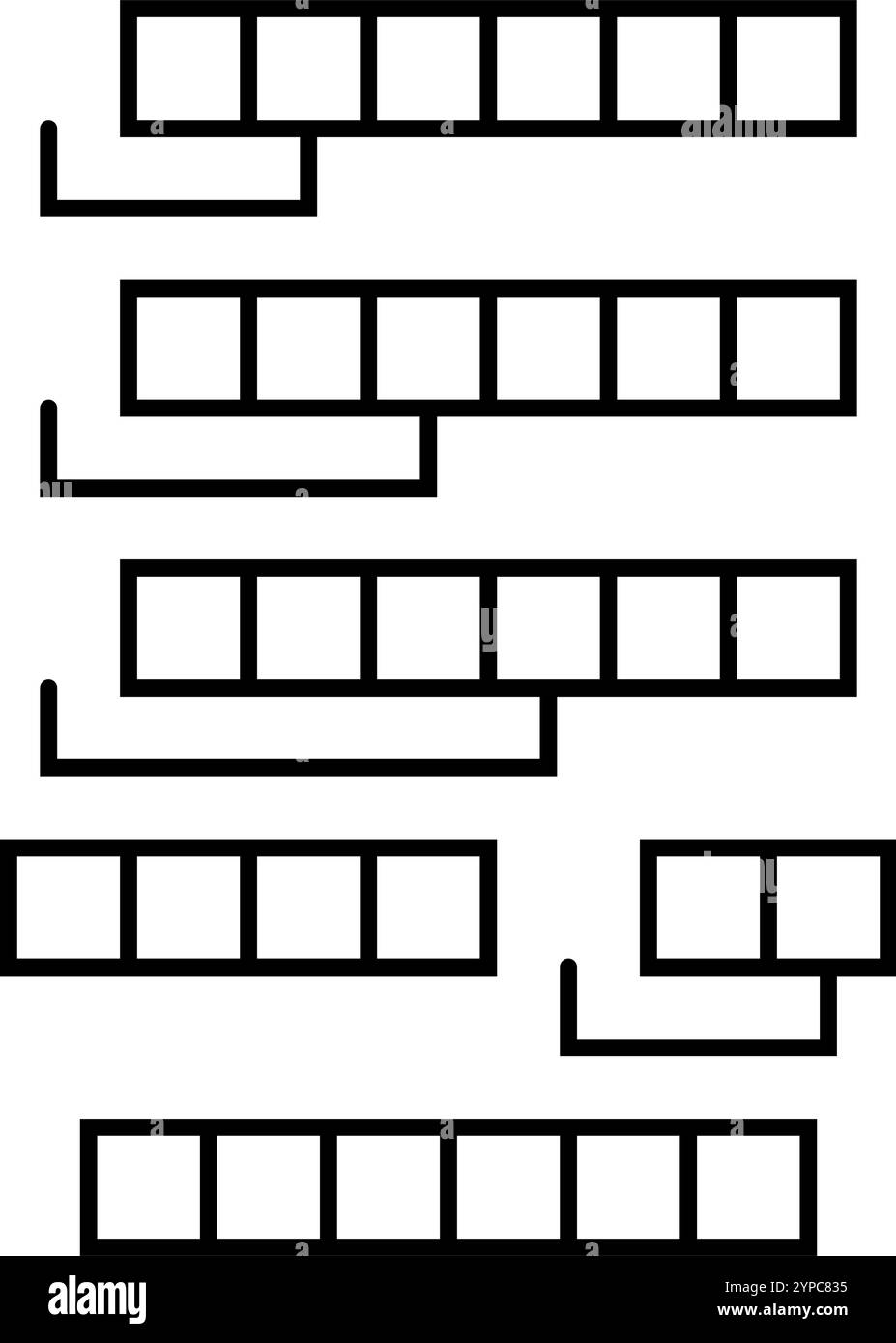 Insertion Sort Algorithm Line Icon Vector Illustration Stock Vector