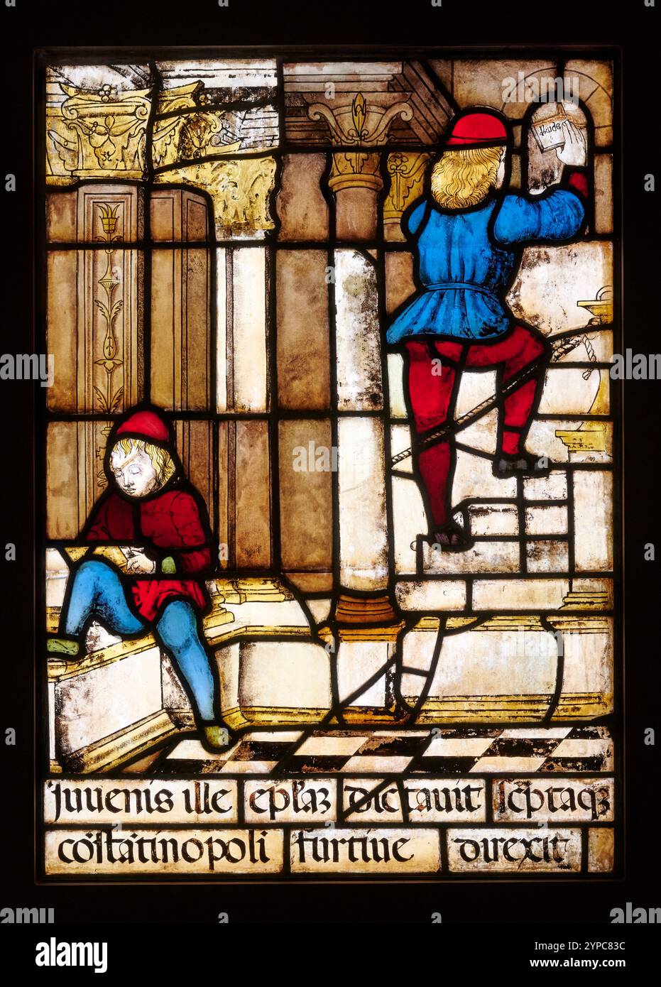 L’inganno della falsa lettera - vetrata - Niccolò da Varallo su cartone ...