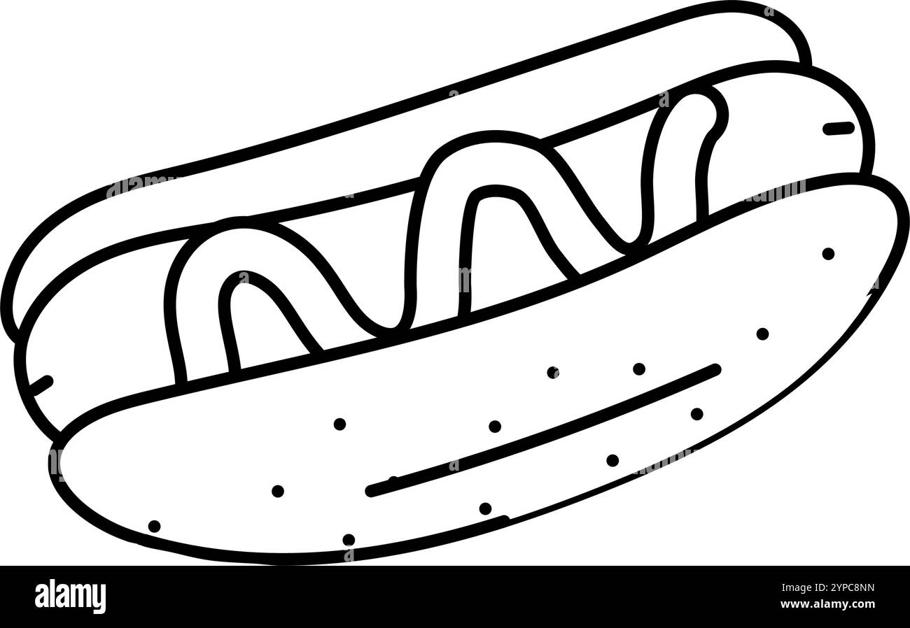 Hot dog mustard potato Black and White Stock Photos & Images - Alamy