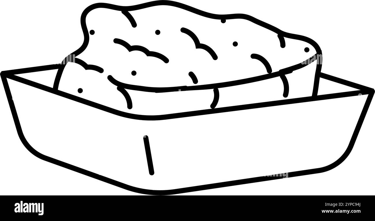 fried fish fast food line icon vector illustration Stock Vector Image ...