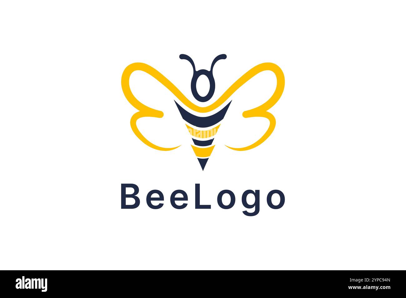 Abstract bee logo hi-res stock photography and images - Alamy