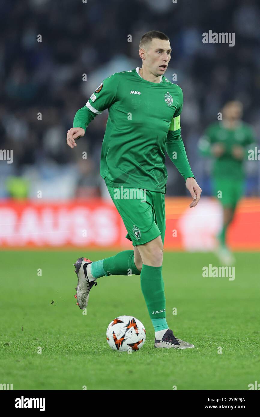 Ludogorets' midfielder Polish Jakub Piotrowski controls the ball during ...